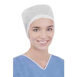 Spunlace Viscose Wide-Forehead Surgical Cap with Elastic Back | Medline UK